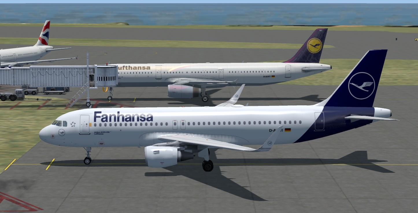 More images for FSX%2FP3D+Airbus+A320-200+Fanhansa+D-AIWI+package